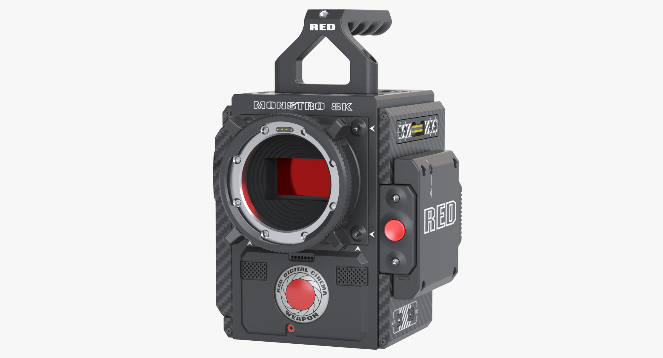 3D red weapon monstro camera model - TurboSquid 1231736