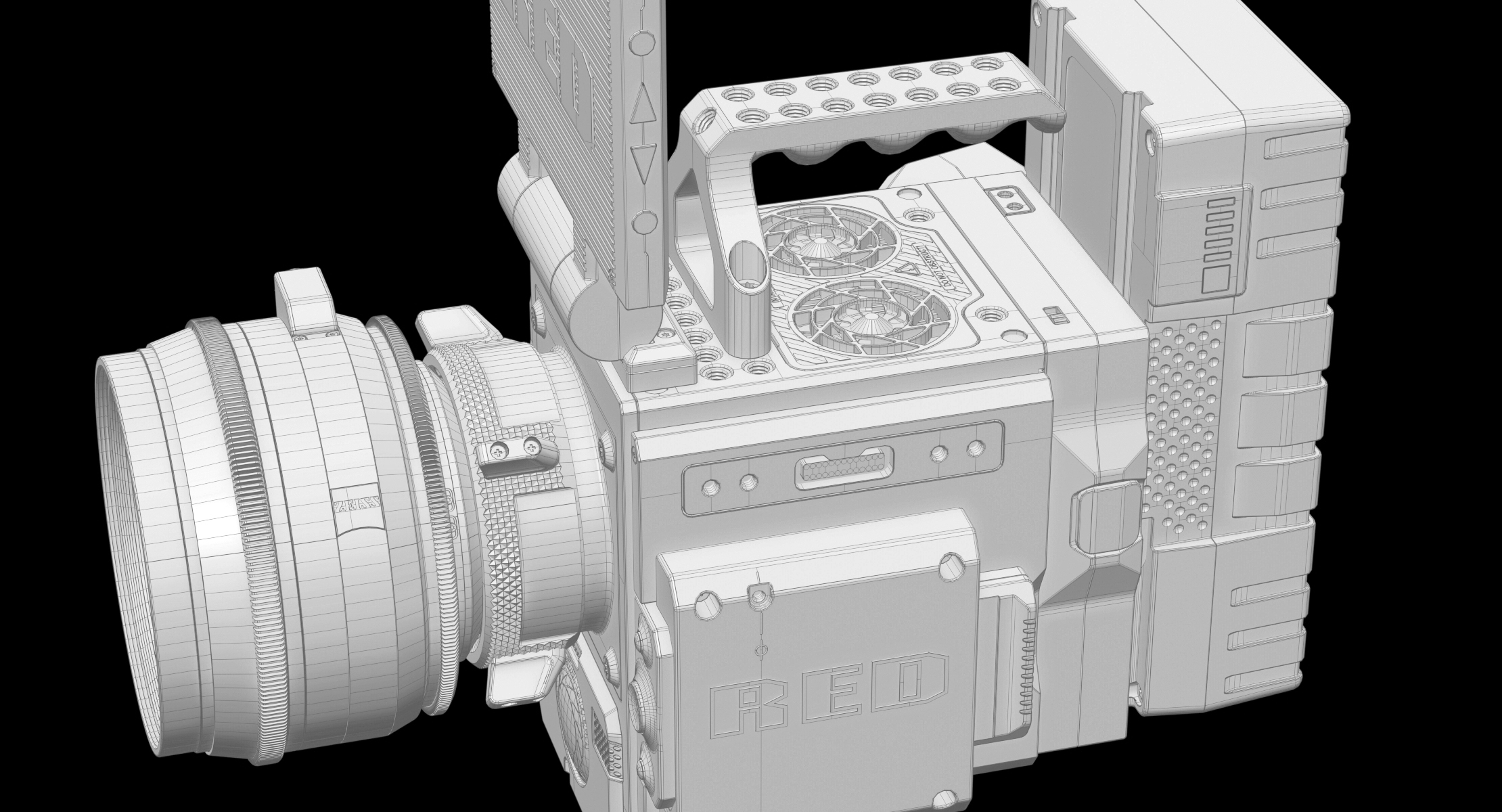 3D red weapon monstro camera model - TurboSquid 1231736