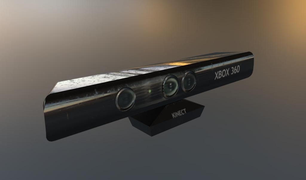 Microsoft xbox 360 kinect 3D model - TurboSquid 1231814
