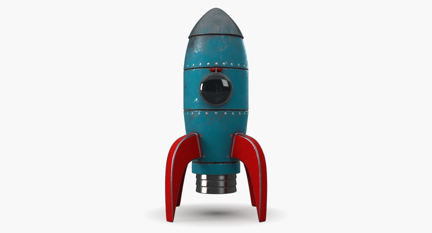 Cartoon rocket model - TurboSquid 1231840