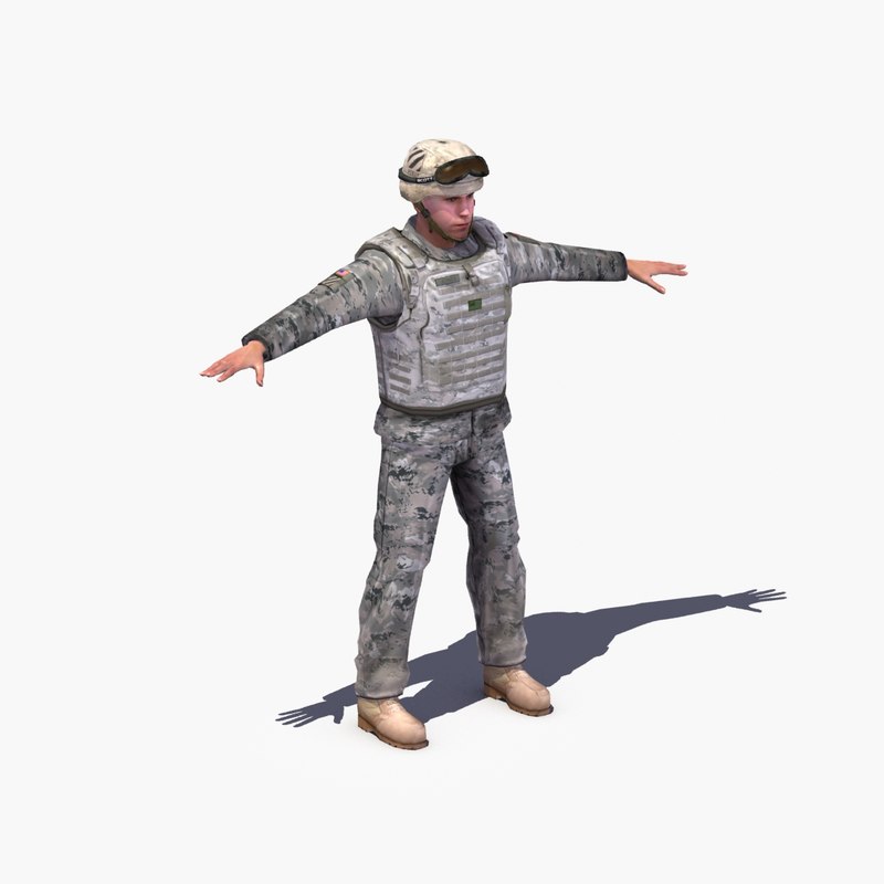 modelo 3d Soldados Militares x3 - TurboSquid 1231910