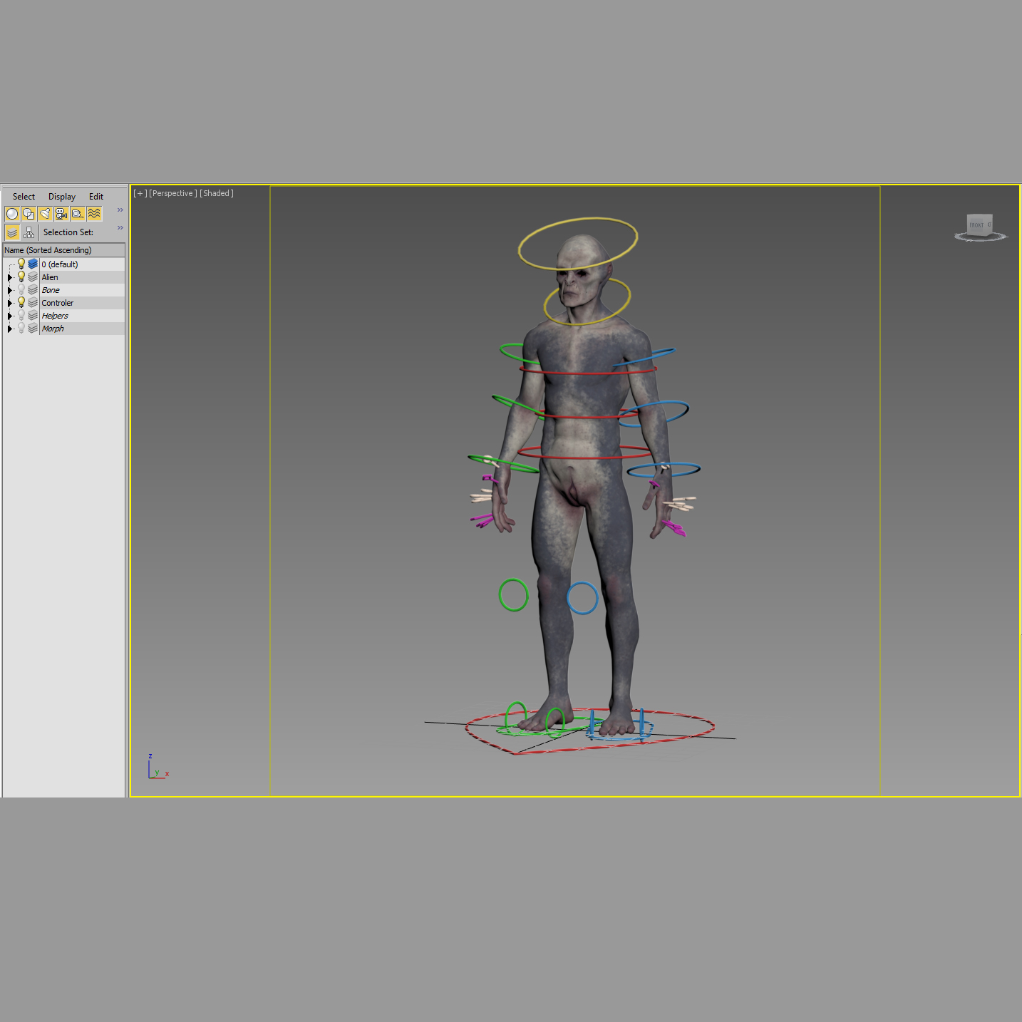 Alien rig 3D - TurboSquid 1231935