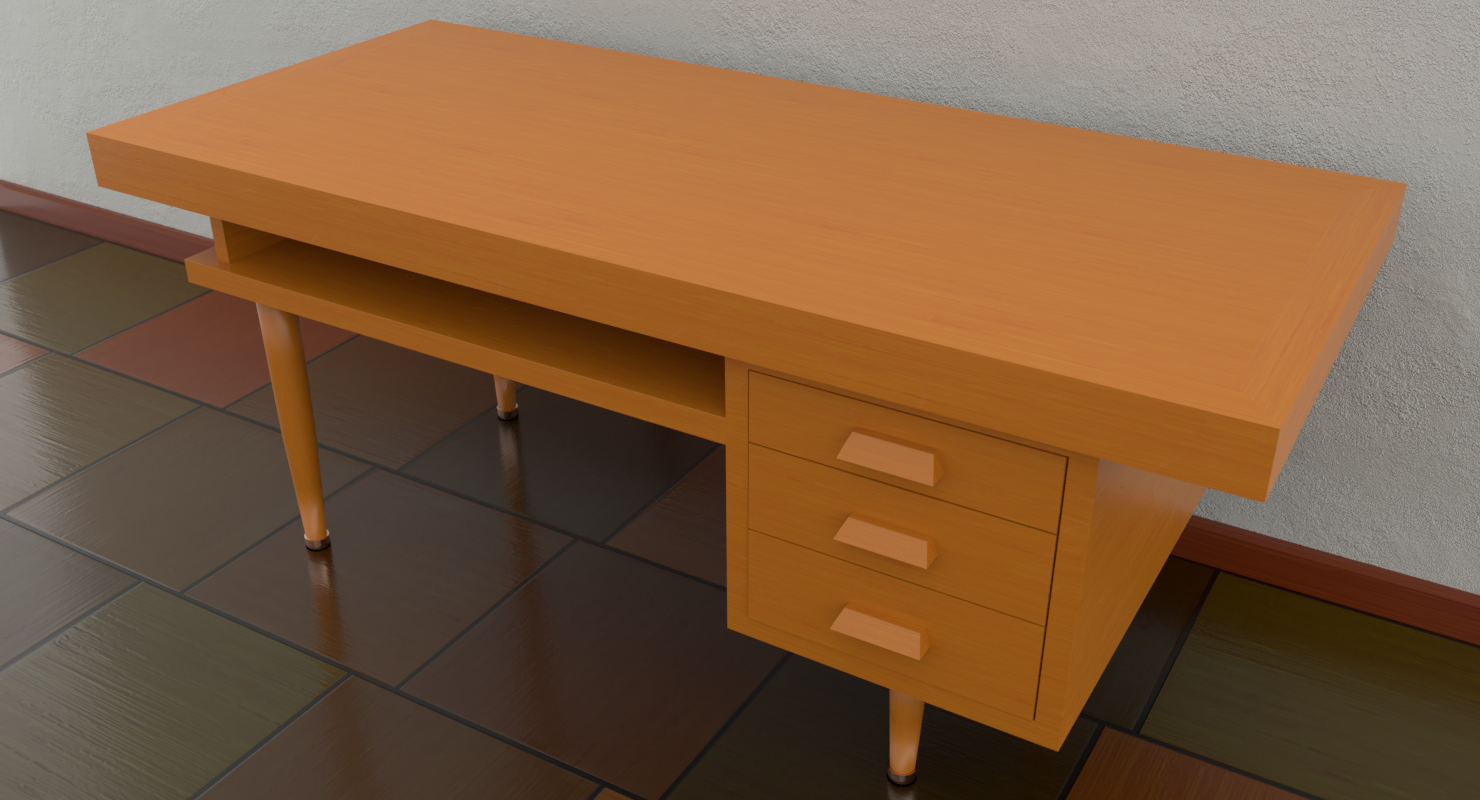 3D desk - TurboSquid 1232242