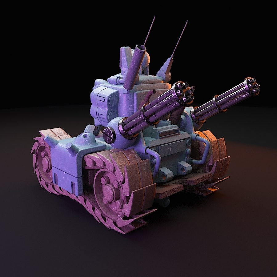 3D metal slug tank - TurboSquid 1232256