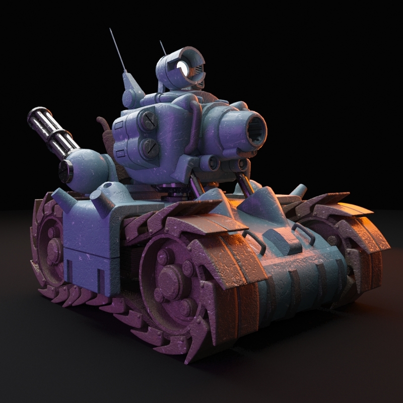 3D metal slug tank - TurboSquid 1232256