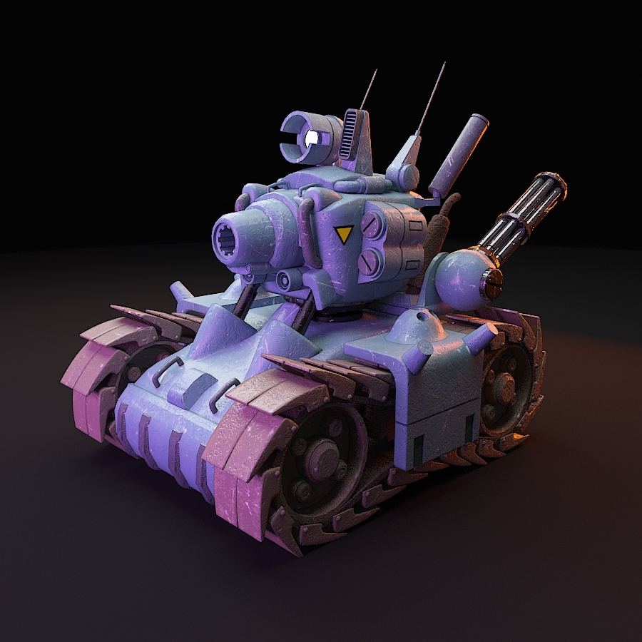 Tanque de metal Slug Modelo 3D - TurboSquid 1232256