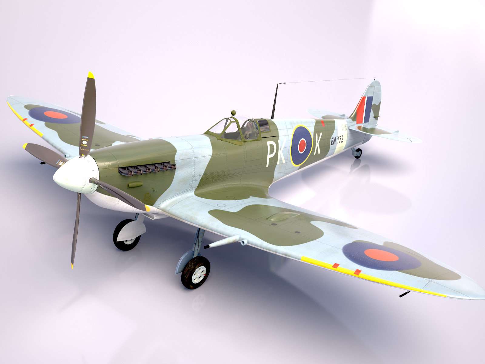 Supermarine spitfire 3D model - TurboSquid 1232267