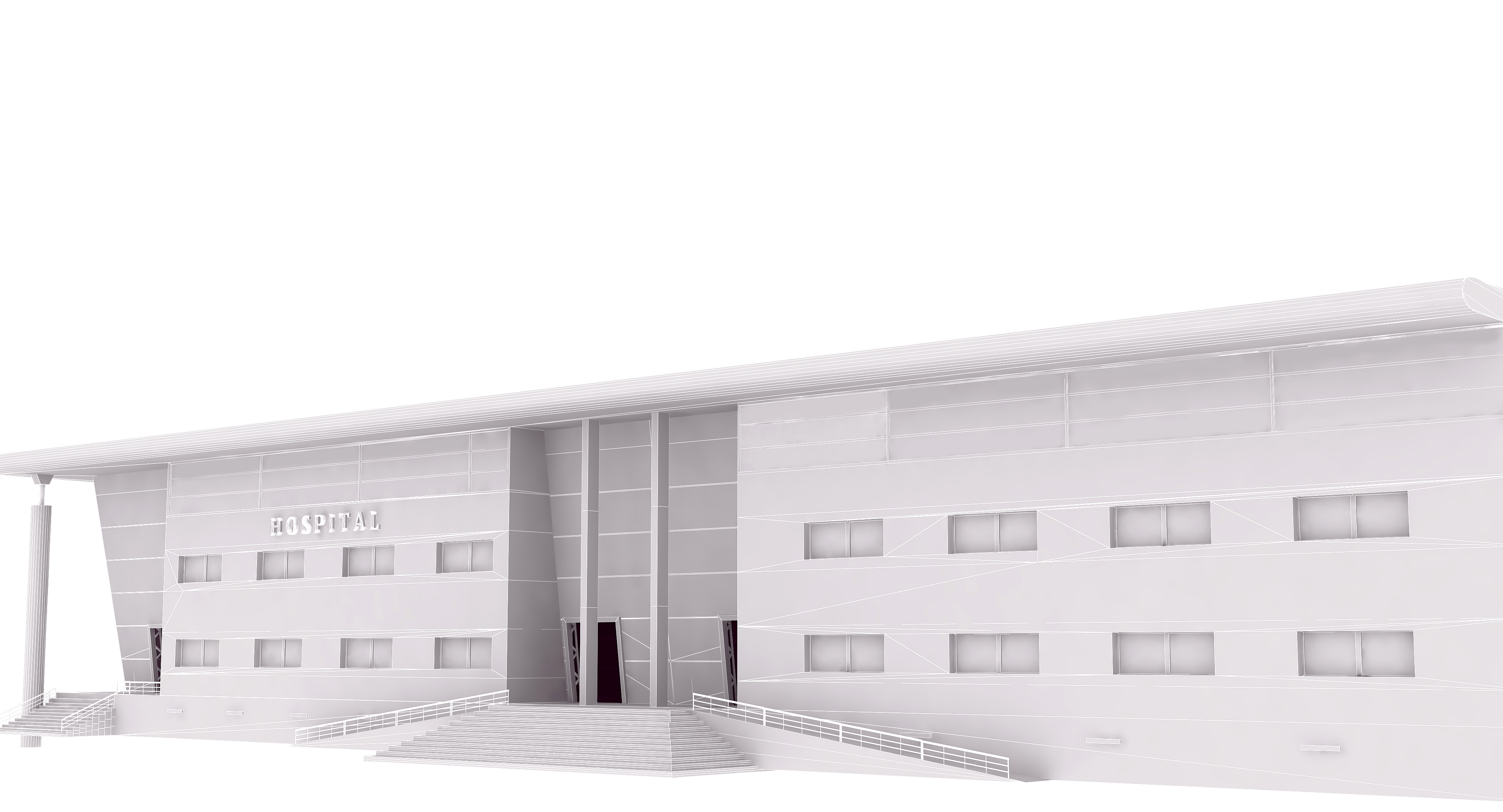 Hospital building model - TurboSquid 1232493