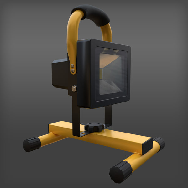 3D portable work light - TurboSquid 1232740