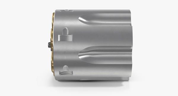 Revolver cylinder stainless steel 3D model - TurboSquid 1232805