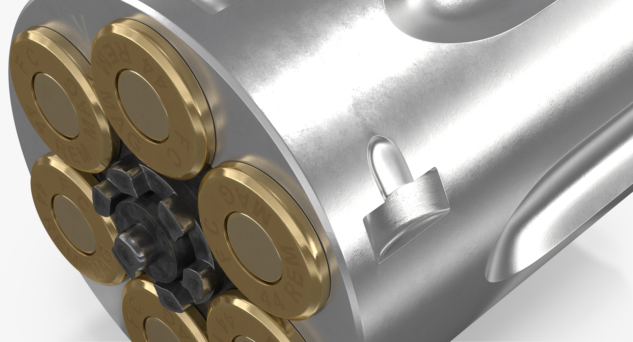 Revolver cylinder stainless steel 3D model - TurboSquid 1232805