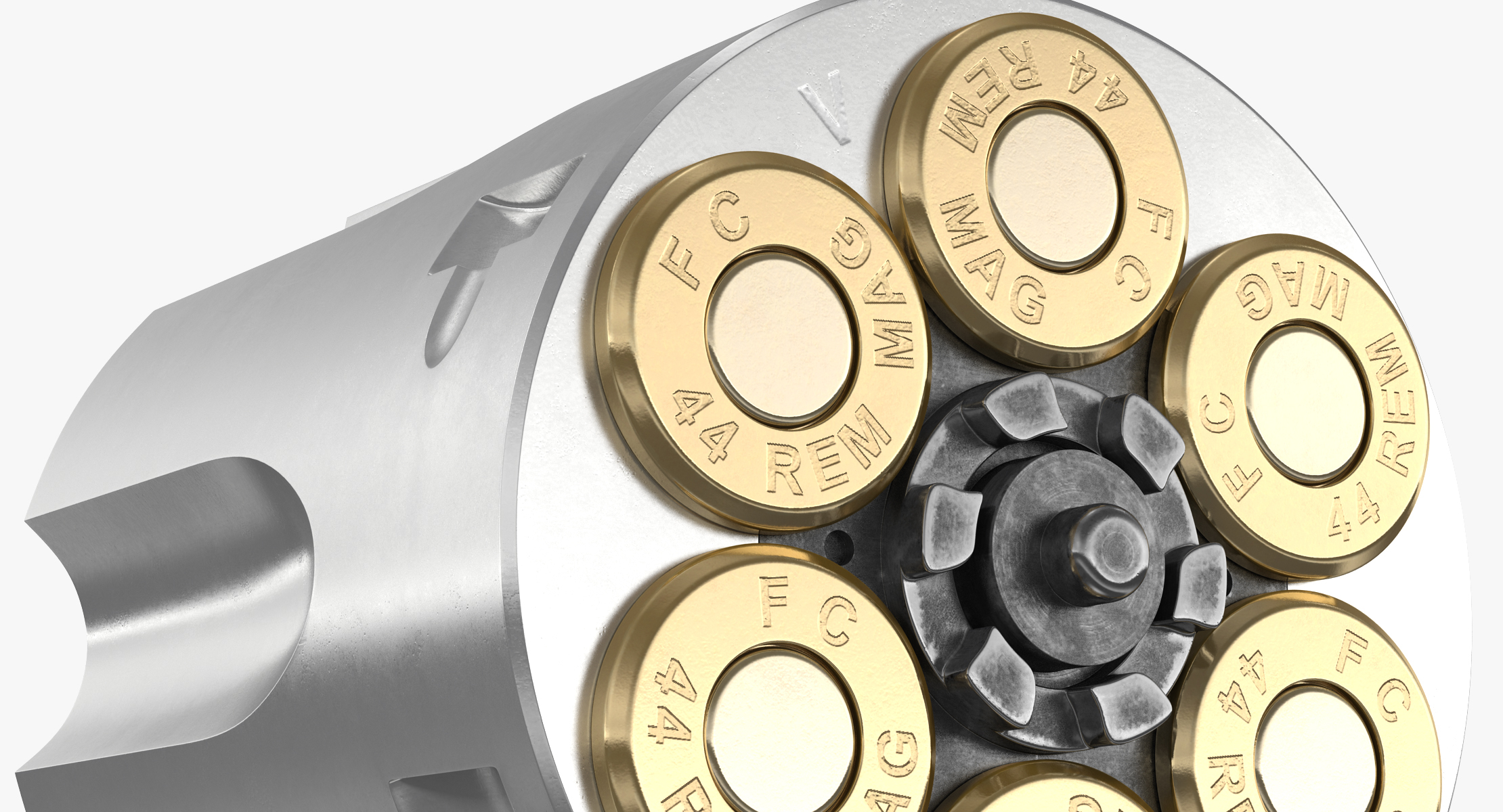 Revolver cylinder stainless steel 3D model - TurboSquid 1232805