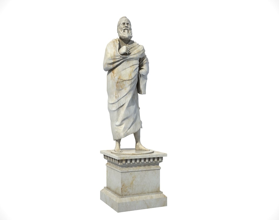 Ancient greek statue man 3D model - TurboSquid 1232854