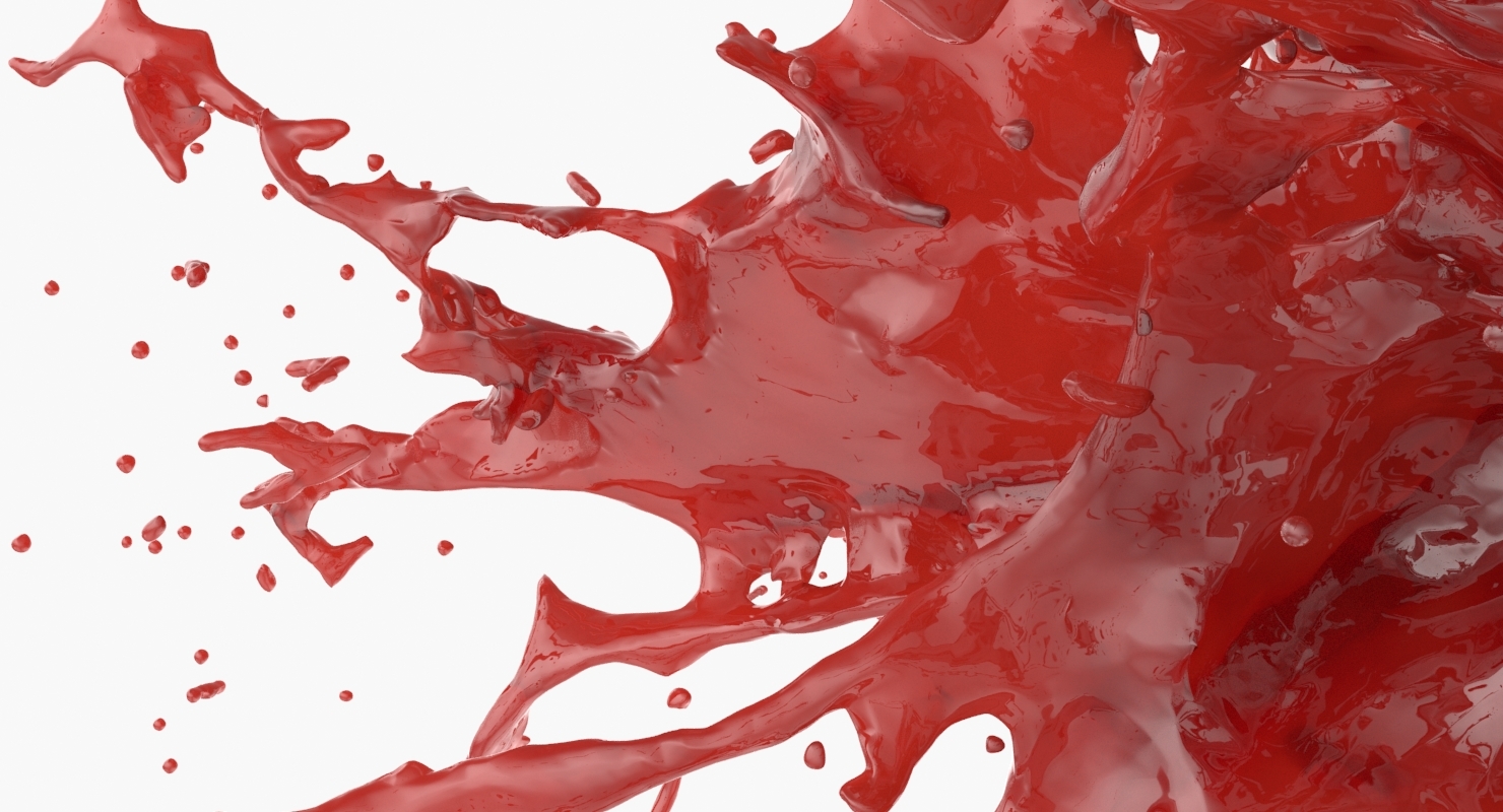 3D blood splash model - TurboSquid 1232909