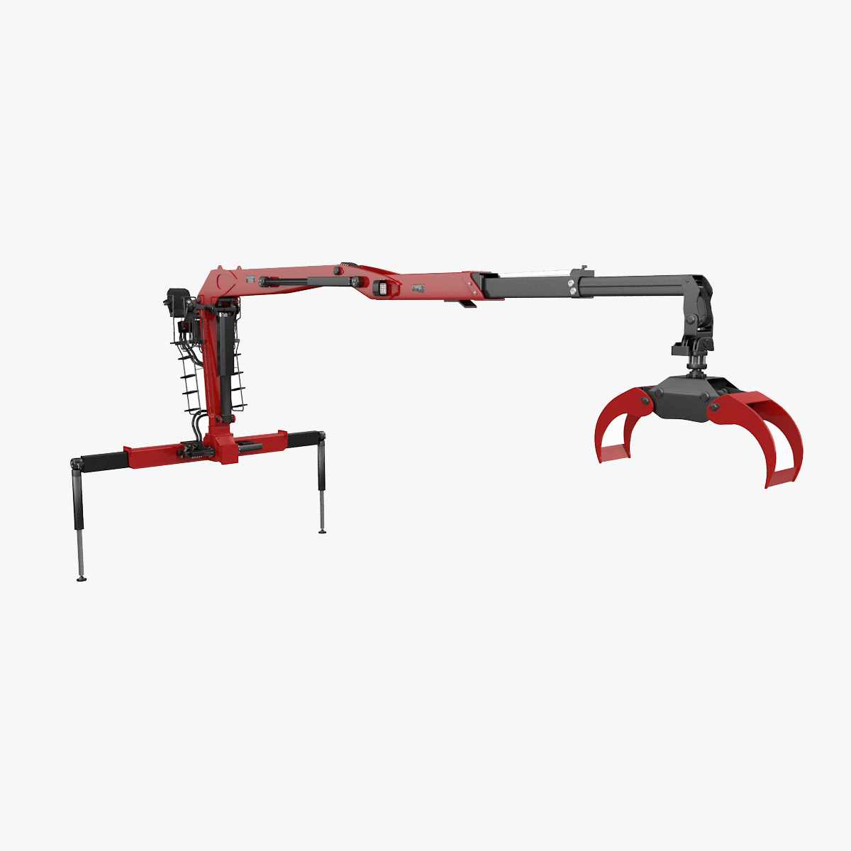 3D timber logging crane - TurboSquid 1232974