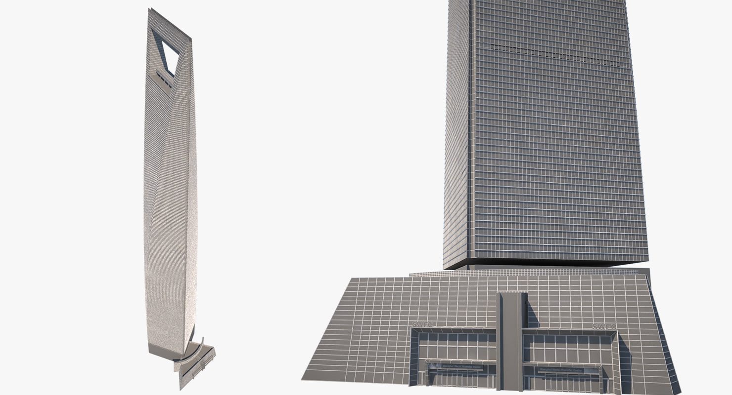 Shanghai world financial center 3D model - TurboSquid 1233043