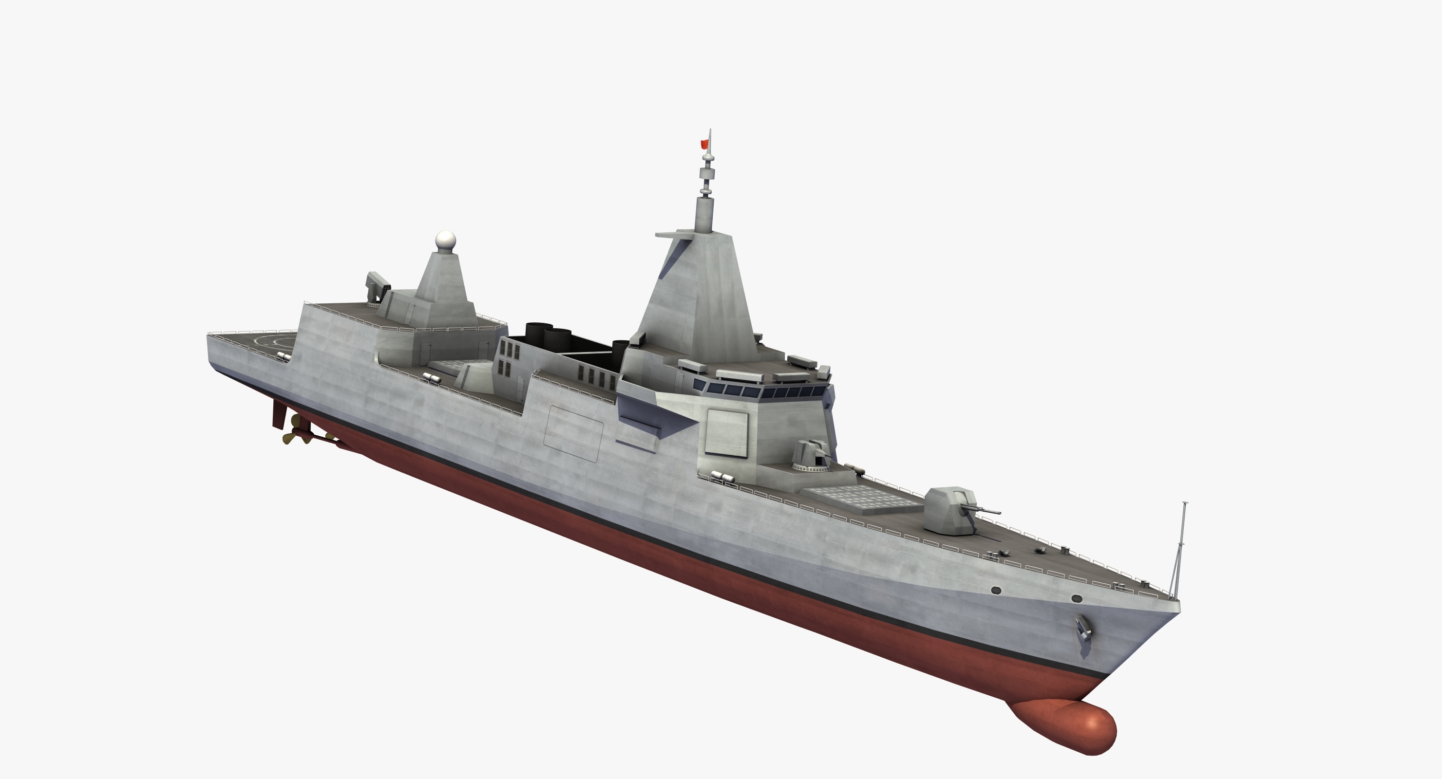 Type 055 renhai class model - TurboSquid 1233307