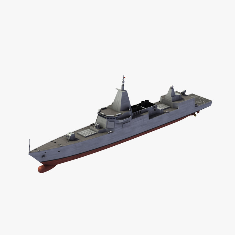 Type 055 renhai class model - TurboSquid 1233307