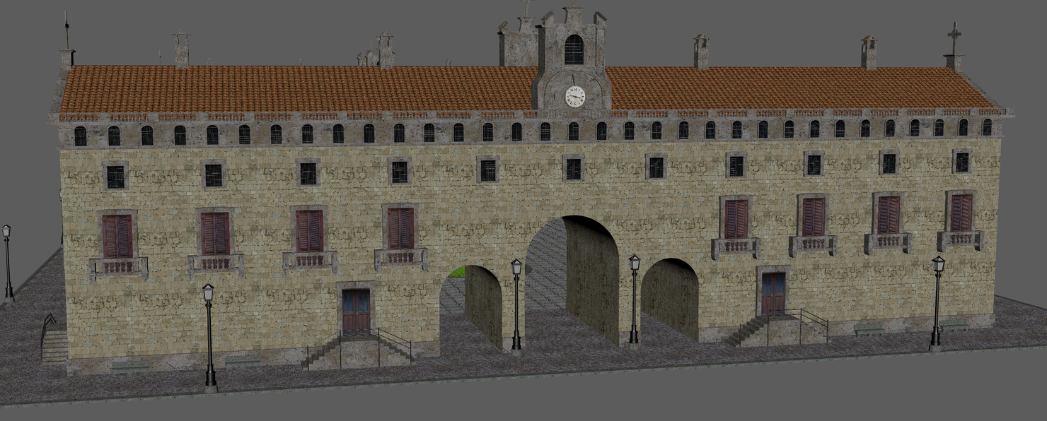Monastery historic model - TurboSquid 1233390