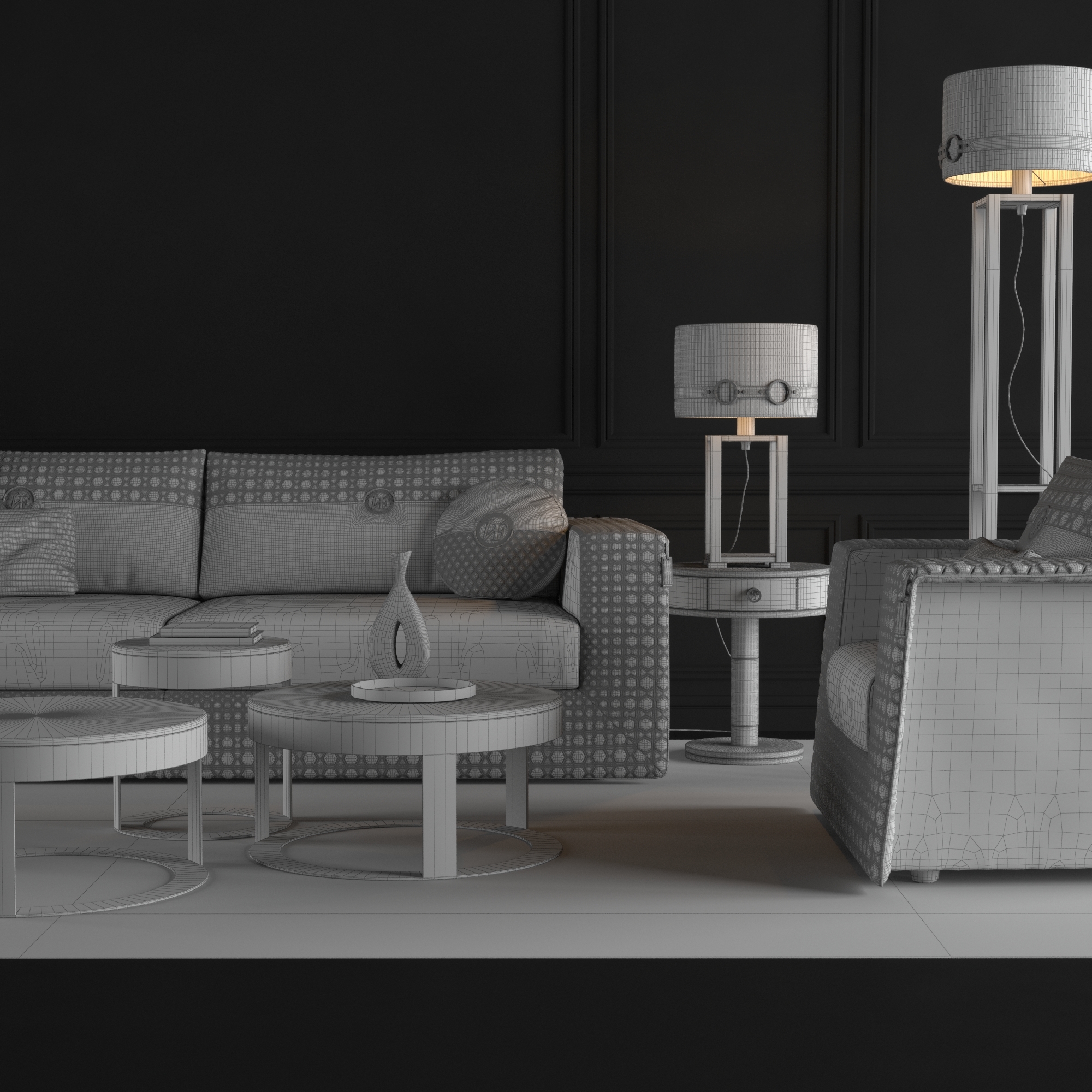 3D model vittoria frigerio appiani sofa armchair - TurboSquid 1233481