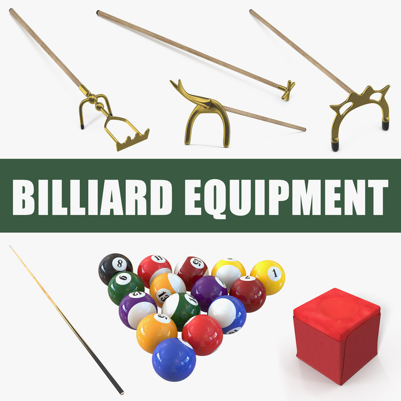 3D billiard equipment model - TurboSquid 1233496