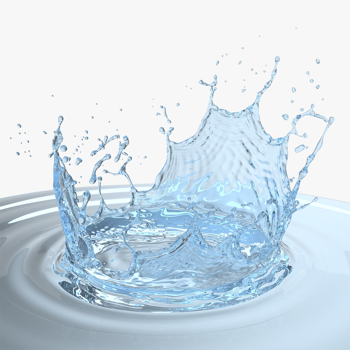 Water crown splash 3D model - TurboSquid 1233516