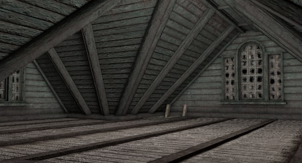 3D old house interior model - TurboSquid 1233671