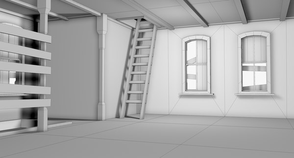 3D old house interior model - TurboSquid 1233671