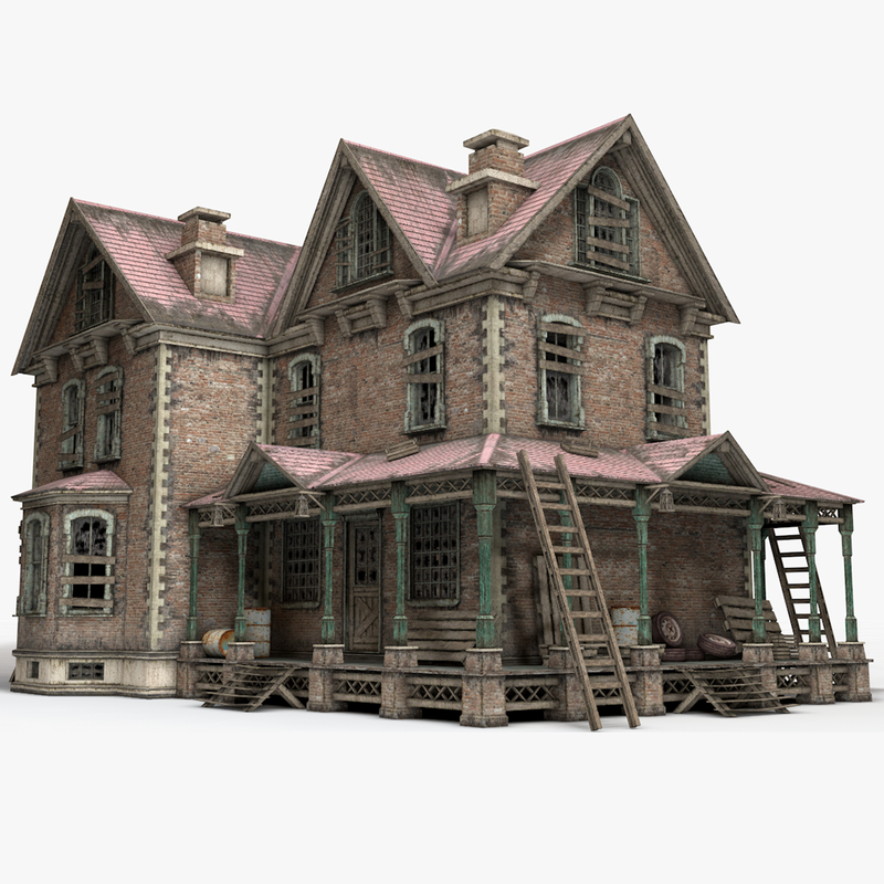 3D old house interior model - TurboSquid 1233671