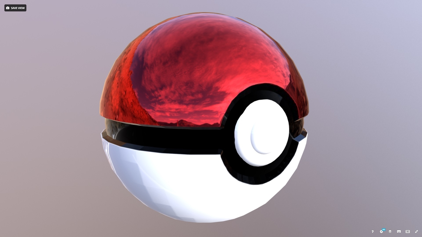 3D pokemon pokeball model - TurboSquid 1233861
