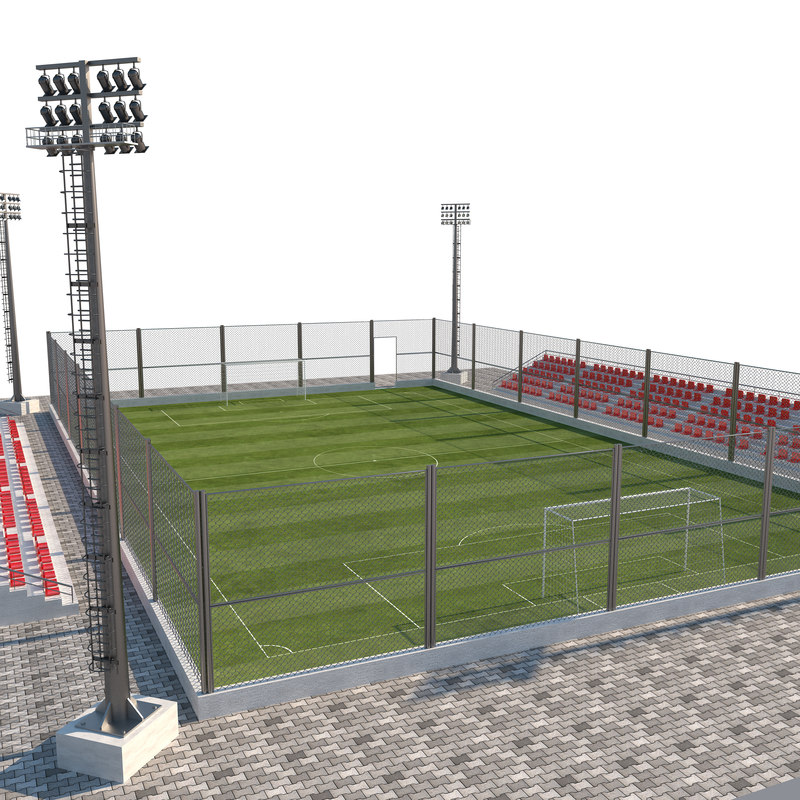 Football pitch 3D model - TurboSquid 1233887