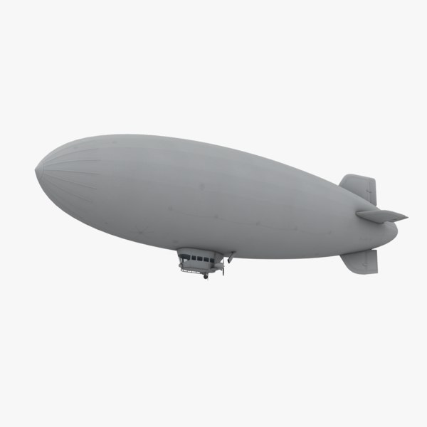 3D low-poly generic blimp - TurboSquid 1233908