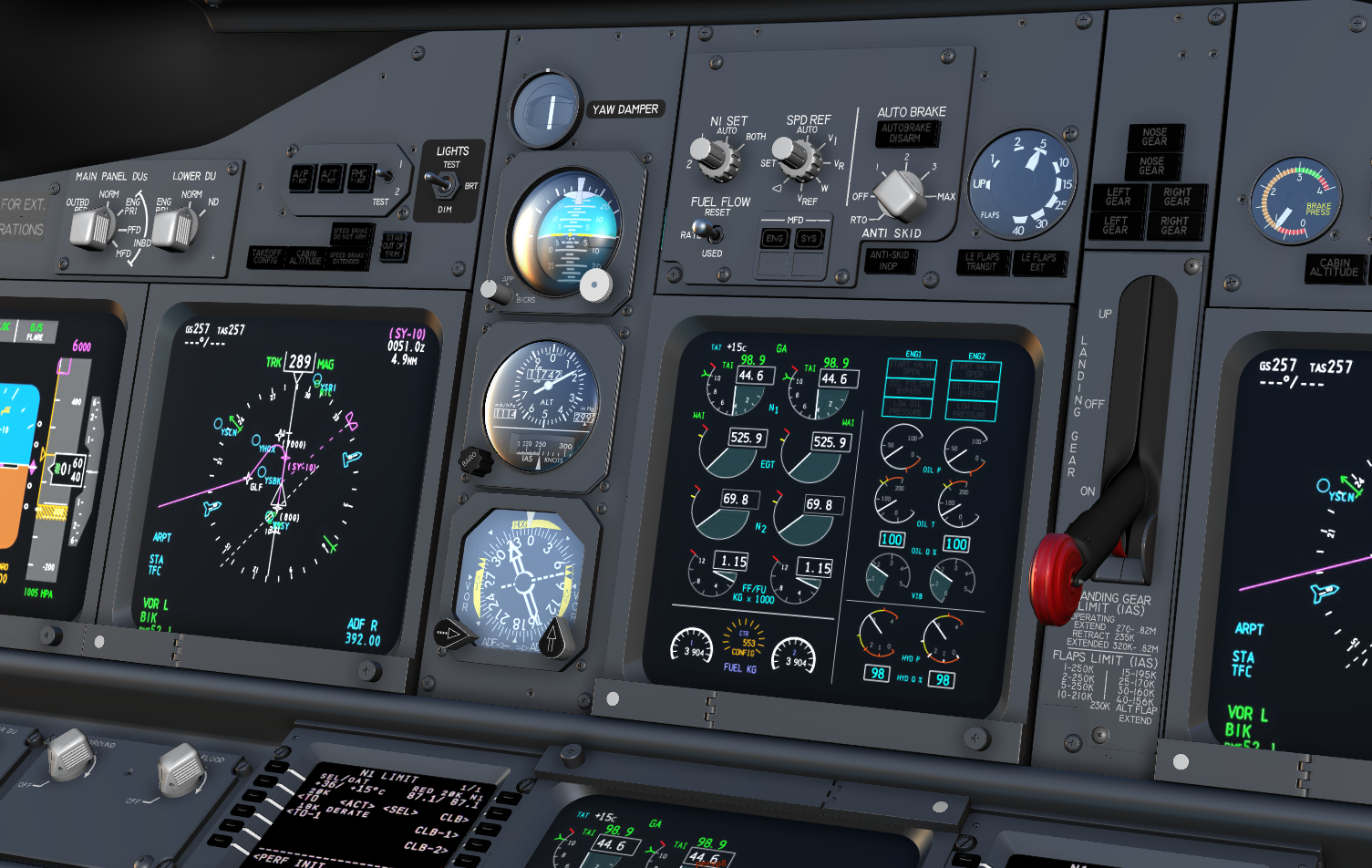Boeing 737 main instrument panel 3D model - TurboSquid 1234001
