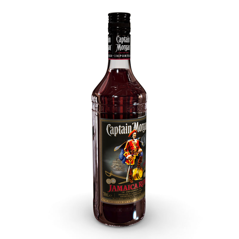 Captain morgan jamaica rum 3D - TurboSquid 1234015