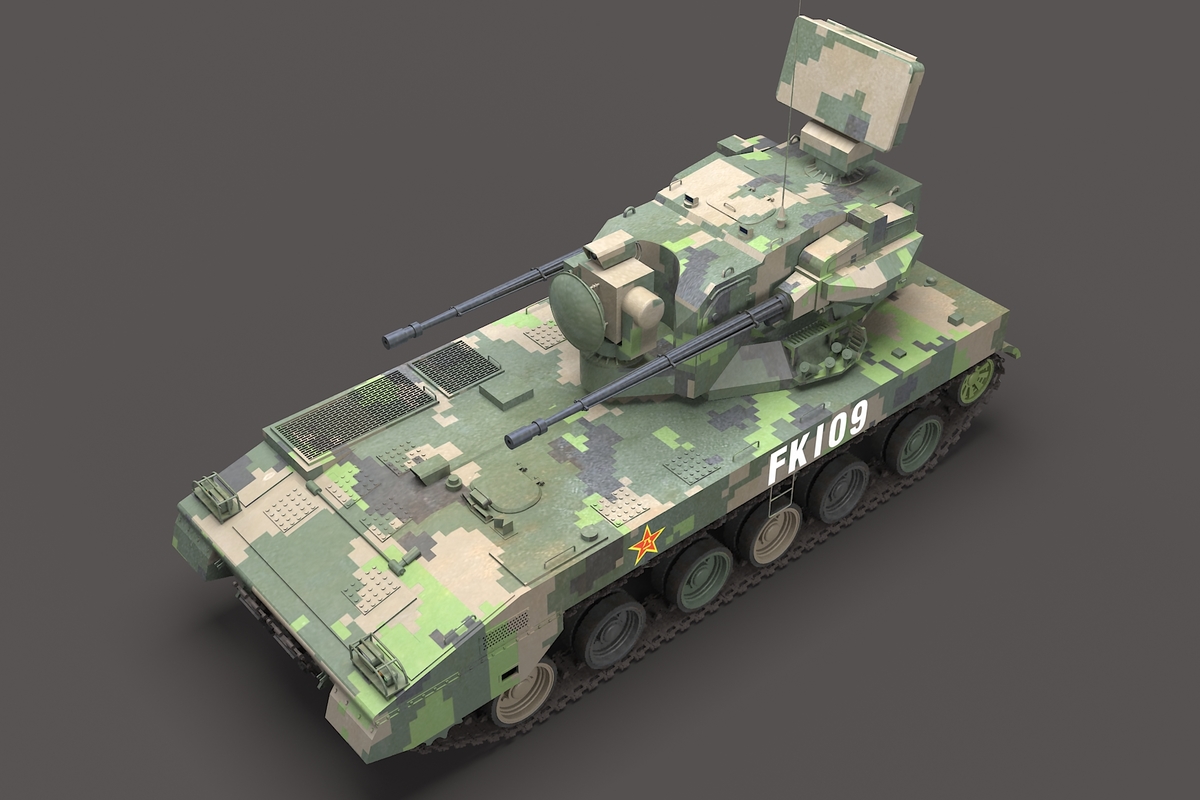 中国のPGZ - 07ツイン35 mm追跡SPAAG3Dモデル - TurboSquid 1234086