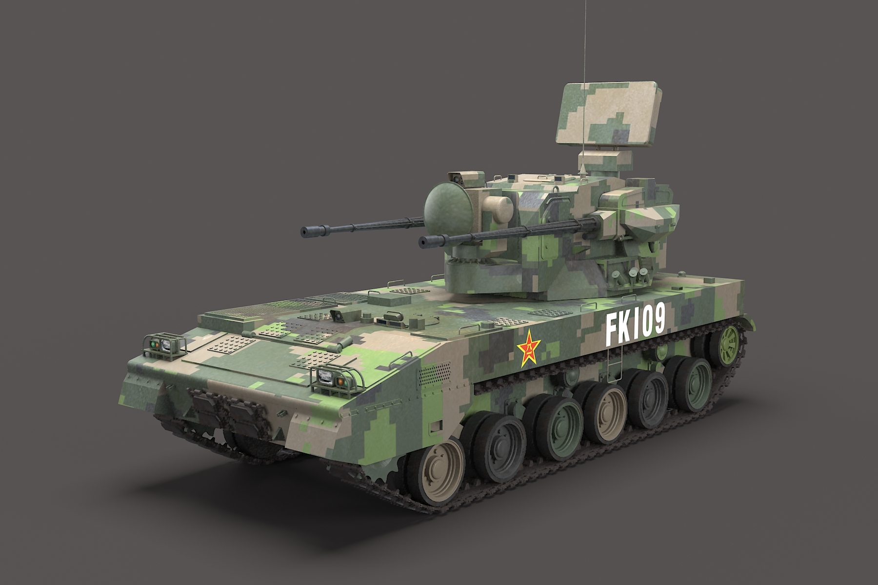 3D pgz-07 twin 35mm - TurboSquid 1234086