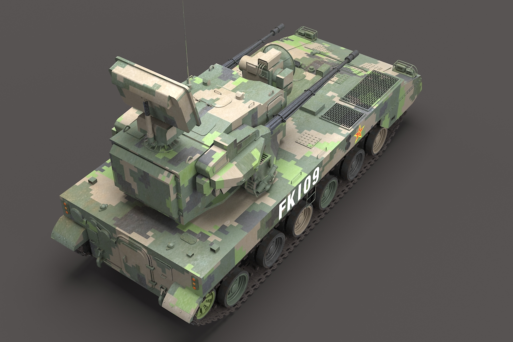 3D pgz-07 twin 35mm - TurboSquid 1234086