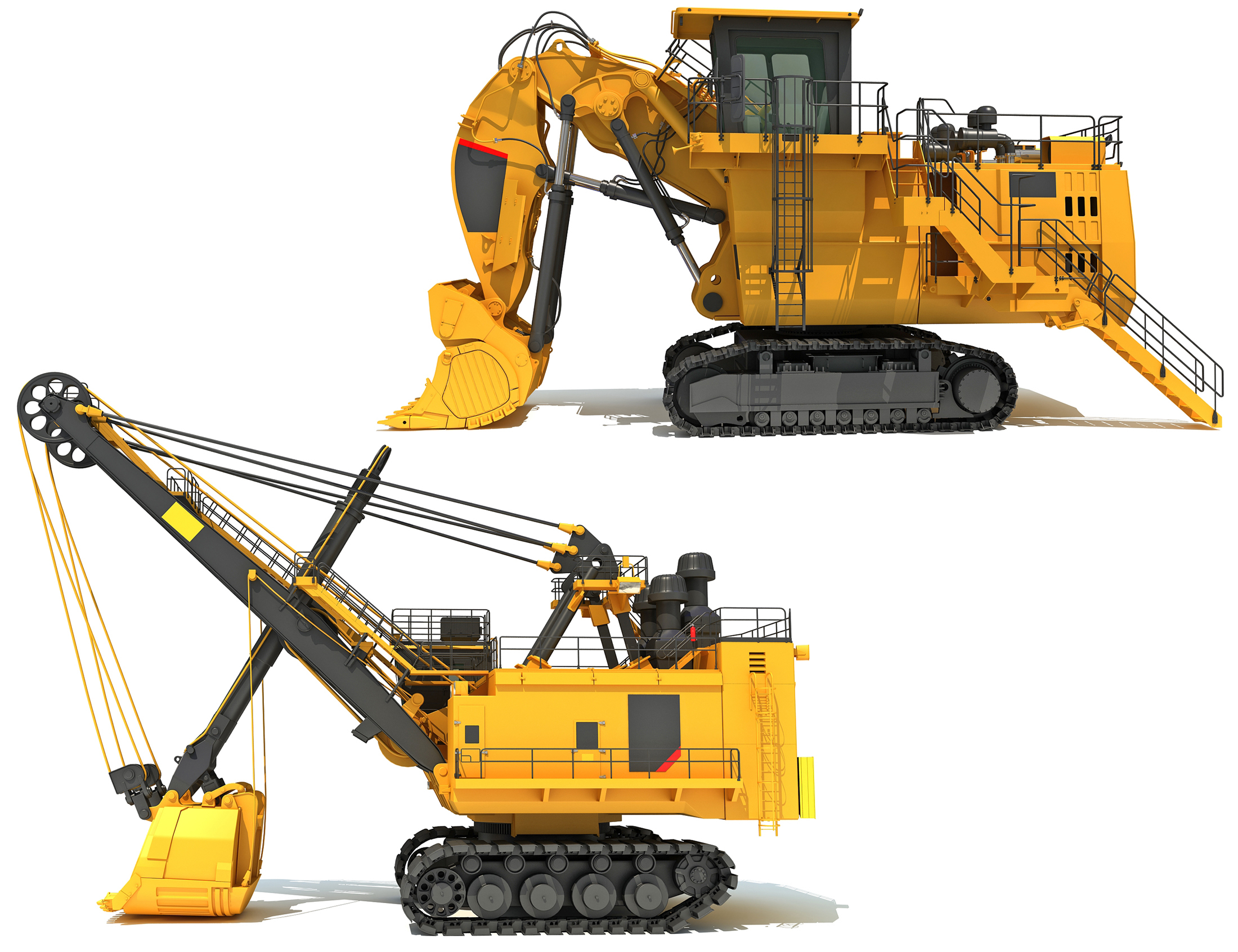 Mining shovel model - TurboSquid 1234124