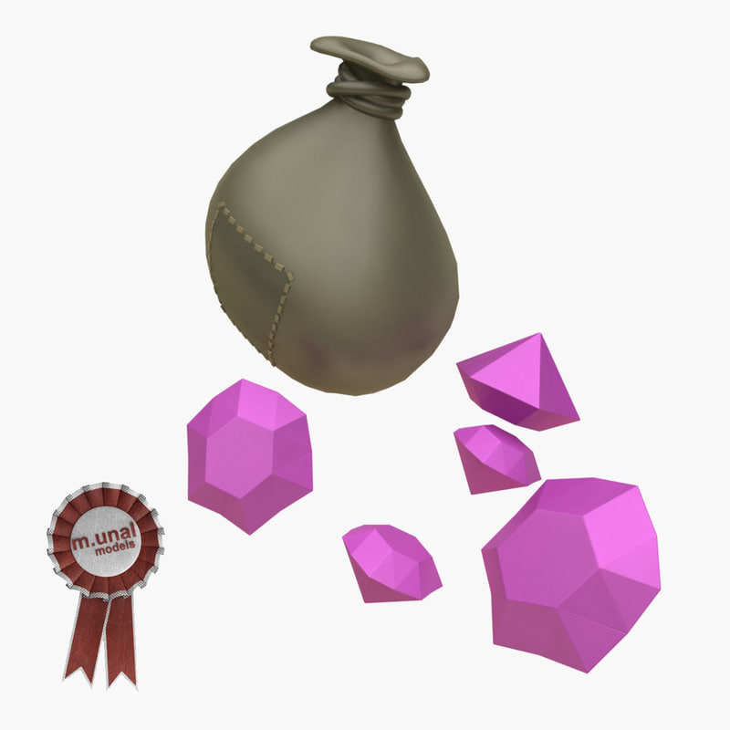 3D cartoon gem - TurboSquid 1234189