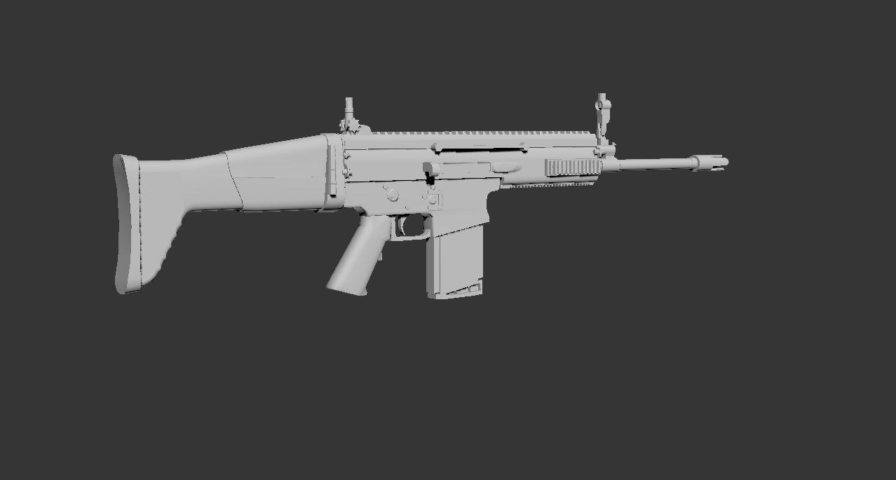 Fn scar 3D model - TurboSquid 1234236