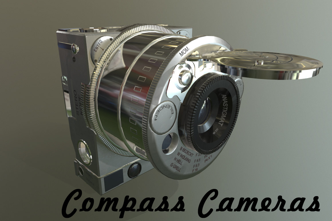 Compass cameras 3D model - TurboSquid 1234425
