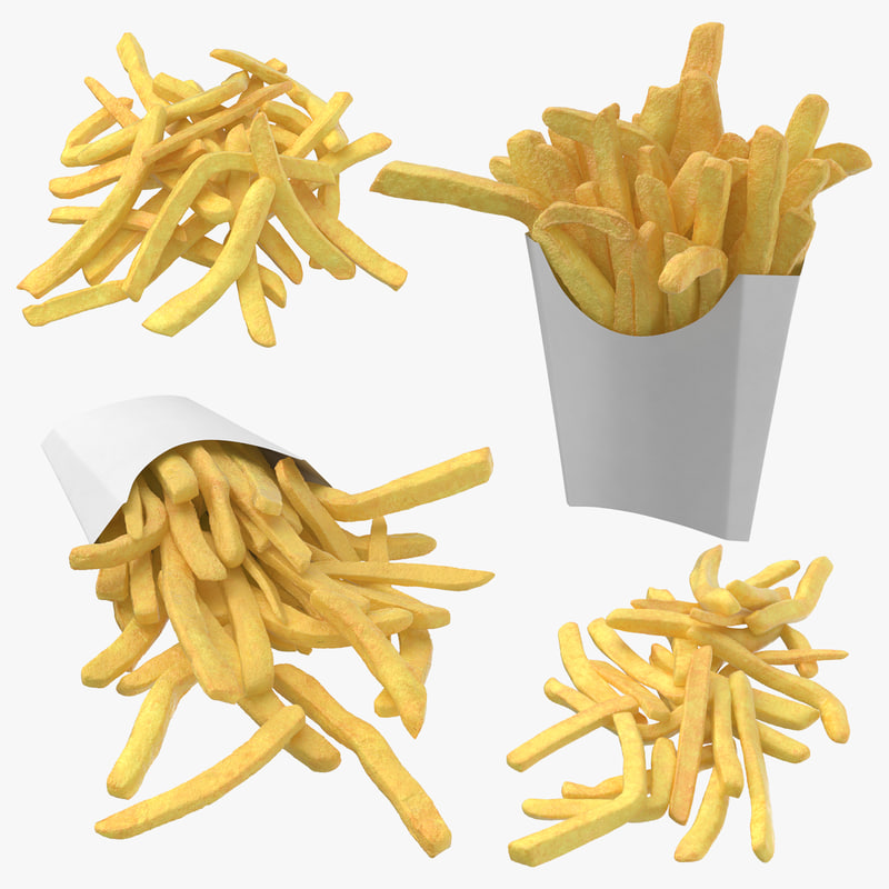 3D fries model - TurboSquid 1234490