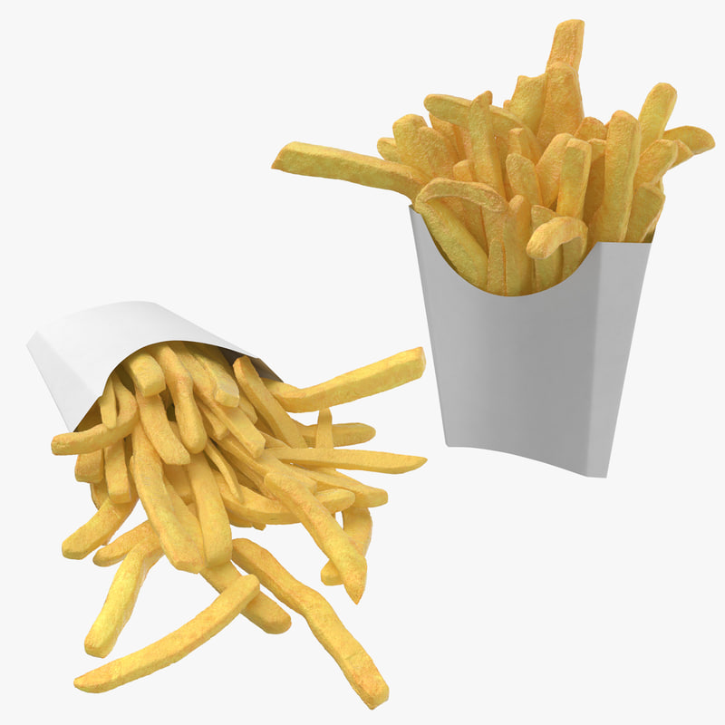 3D fries boxes model - TurboSquid 1234530