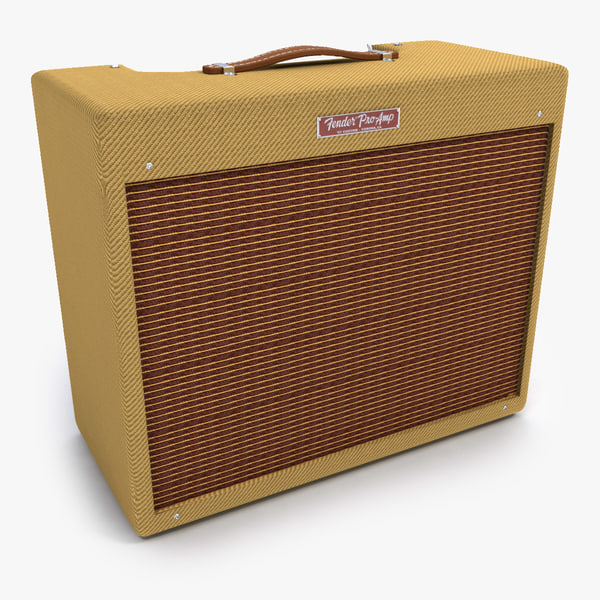 Fender '57 Custom Deluxe Amp Model 3D - TurboSquid 1234571
