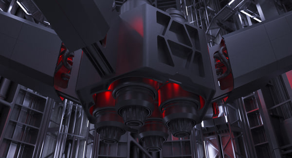 3D sci-fi shaft model - TurboSquid 1234669