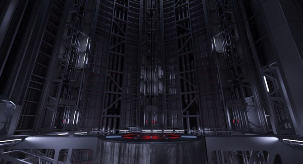 3D sci-fi shaft model - TurboSquid 1234669