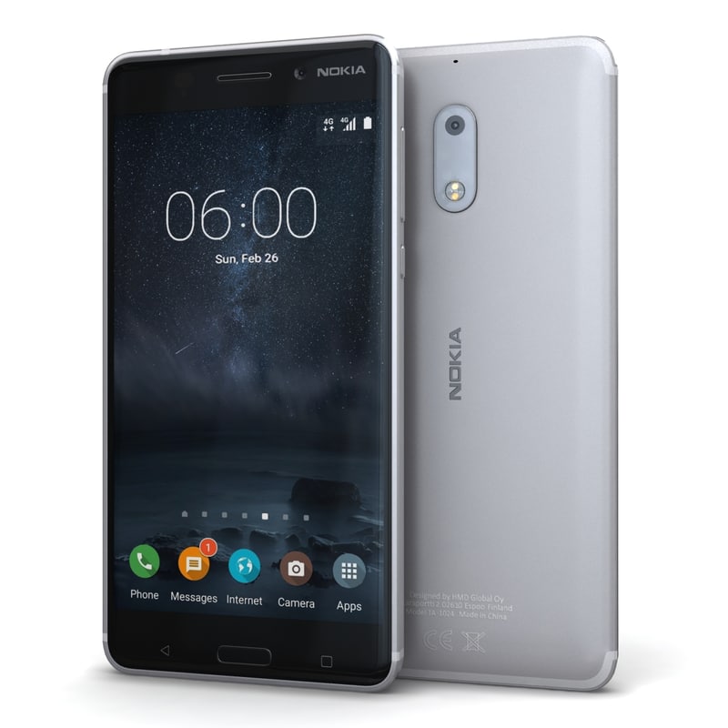 3D nokia 6 silver model - TurboSquid 1234716