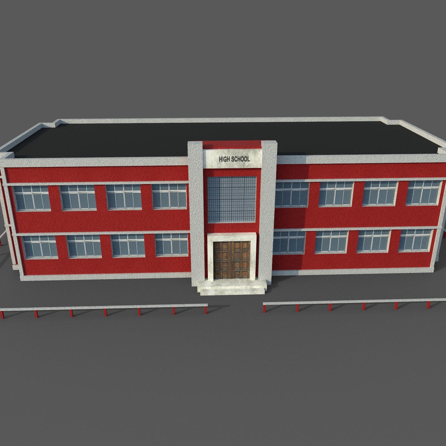 3D school building model - TurboSquid 1234777