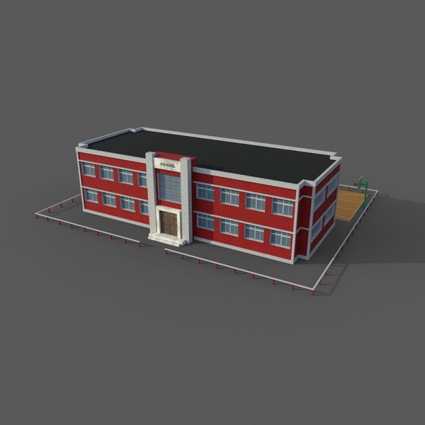 3D school building model - TurboSquid 1234777