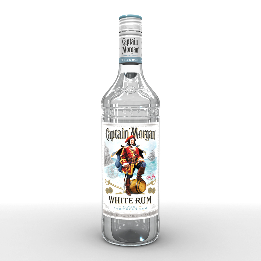 캡틴 모건 화이트 70cl 병 3D 모델 - TurboSquid 1234800